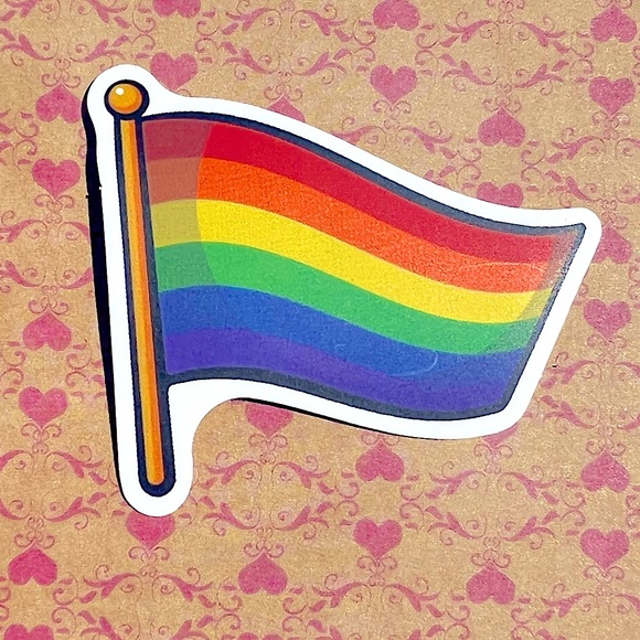 Hand Crafted | Design | Flag Pride Month Lgbtqia Rainbow Vibrant Single ...